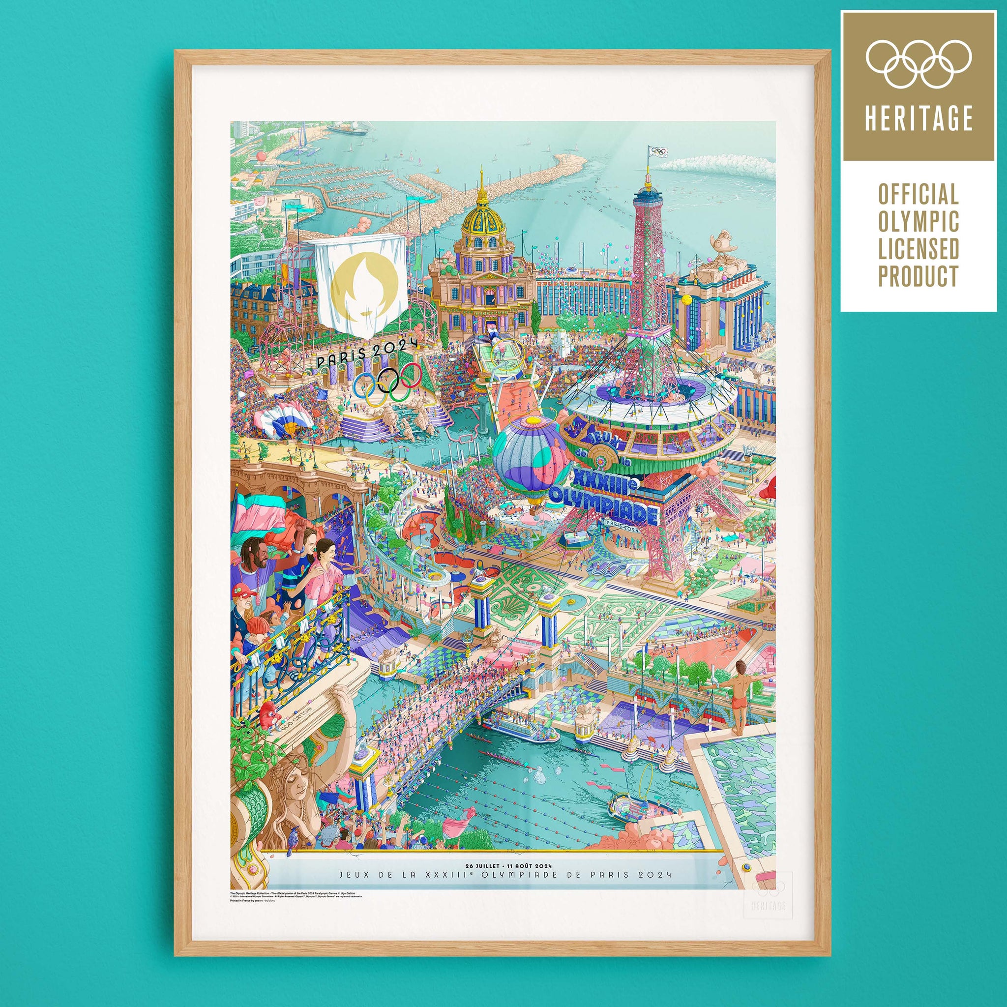 Legacy Poster: The official poster for the Paris 2024 Olympic Games
