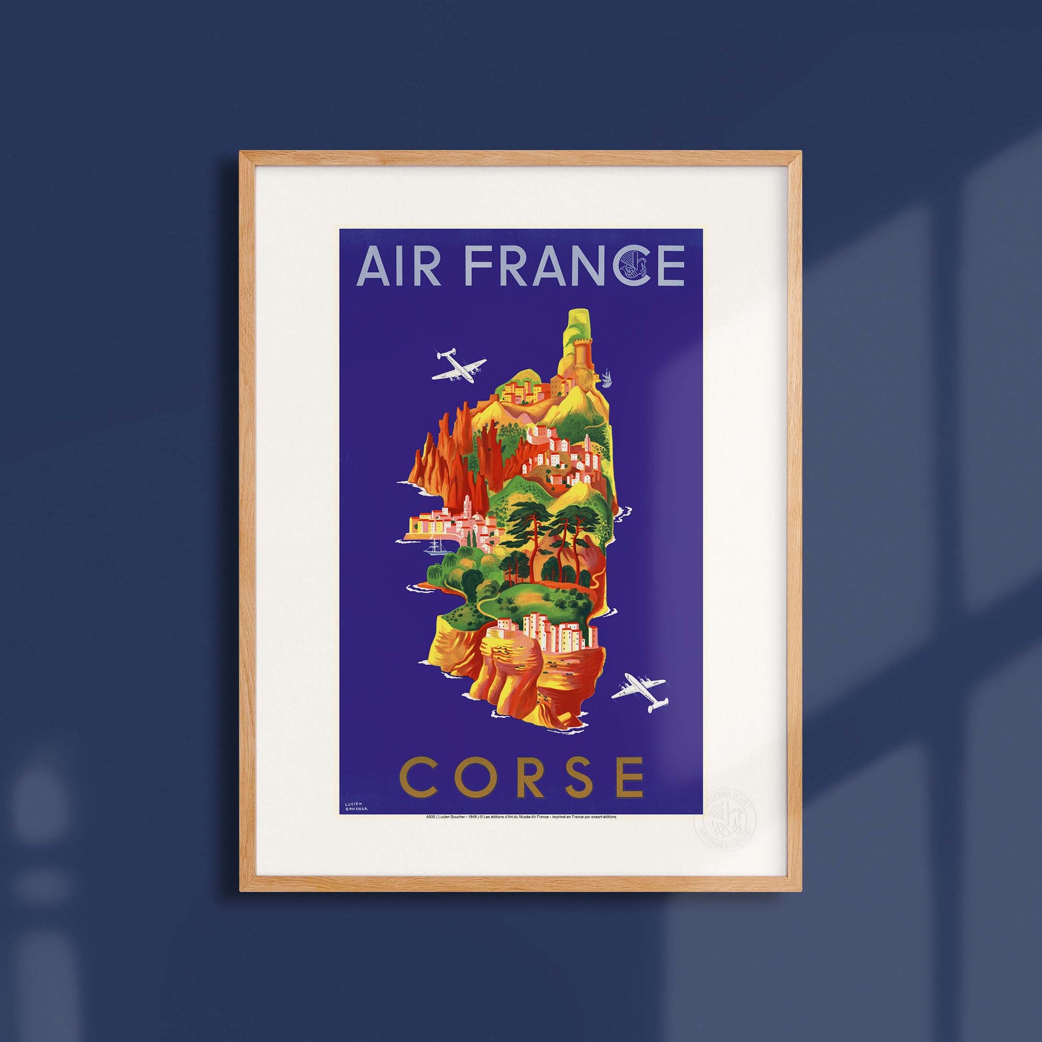 Affiche "Les Imparfaits" Air France - Corse