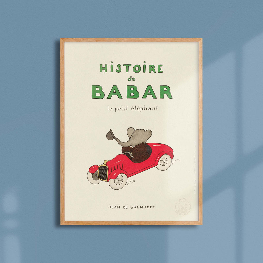 Affiche Babar prend son bain