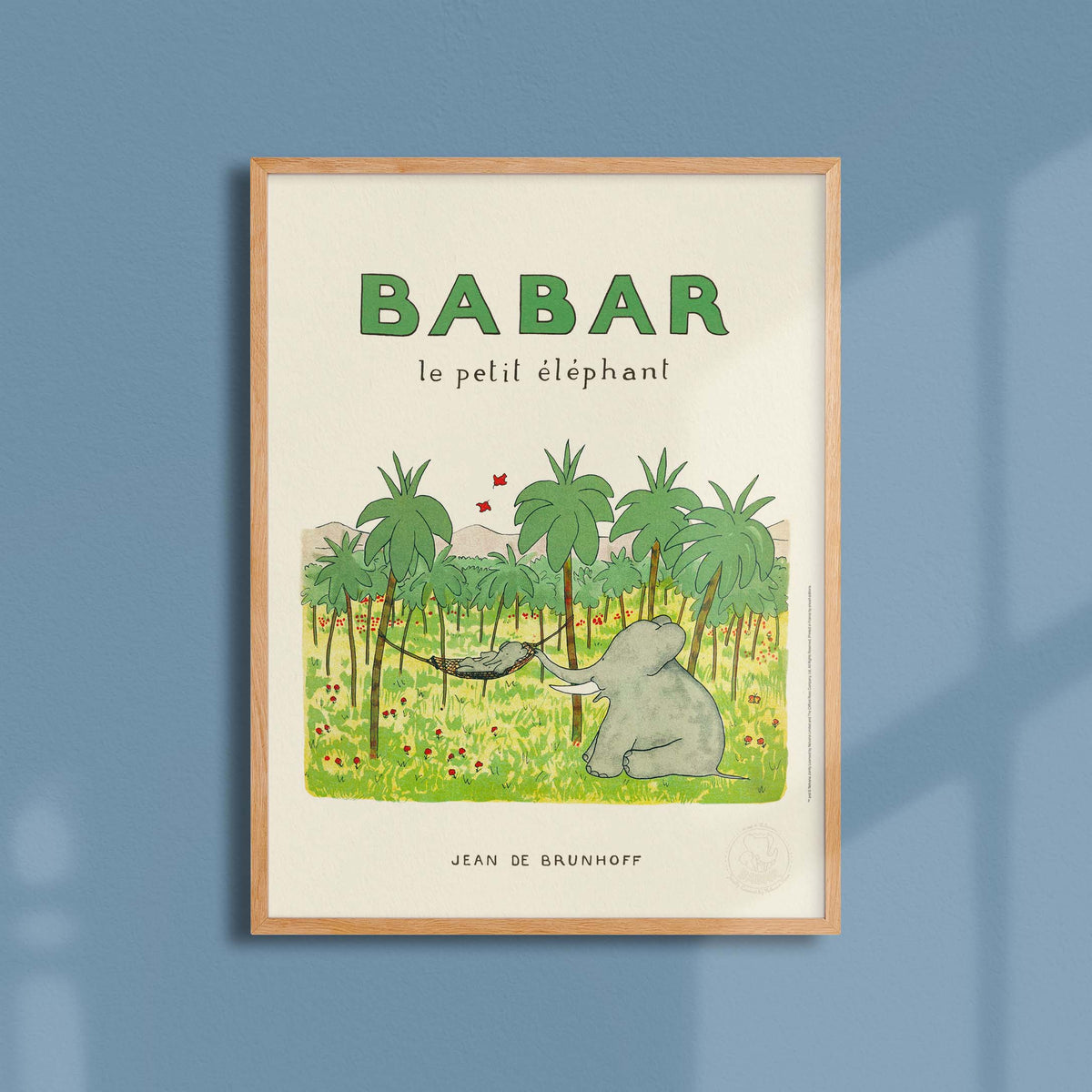 Affiche Babar prend son bain