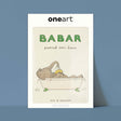 Affiche Babar prend son bain