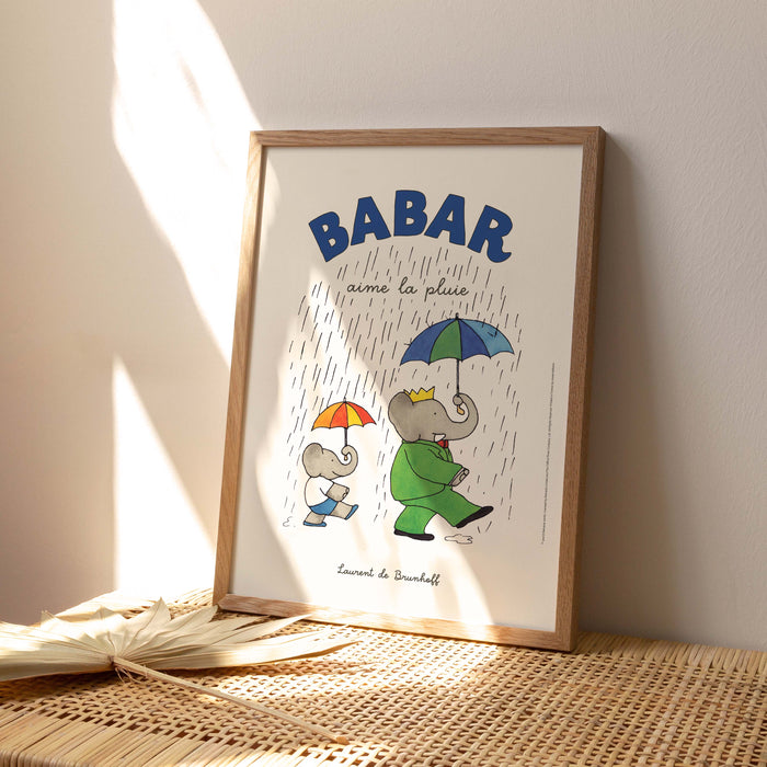 Poster Babar goes shopping