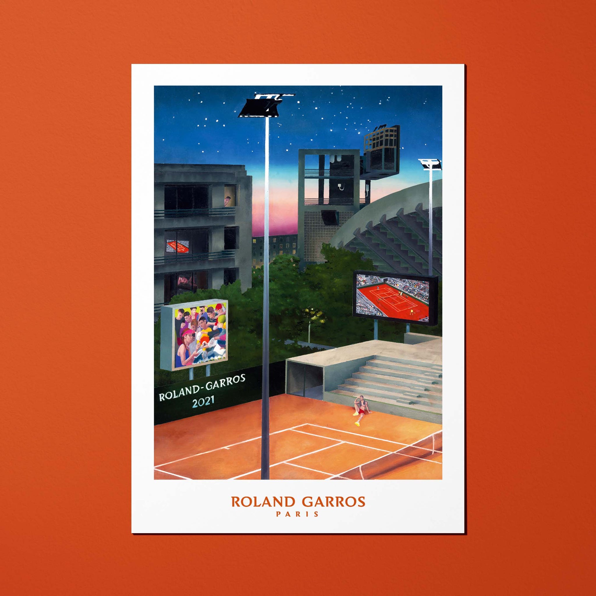 Carte postale Roland-Garros 2021 par Jean CLARACQ