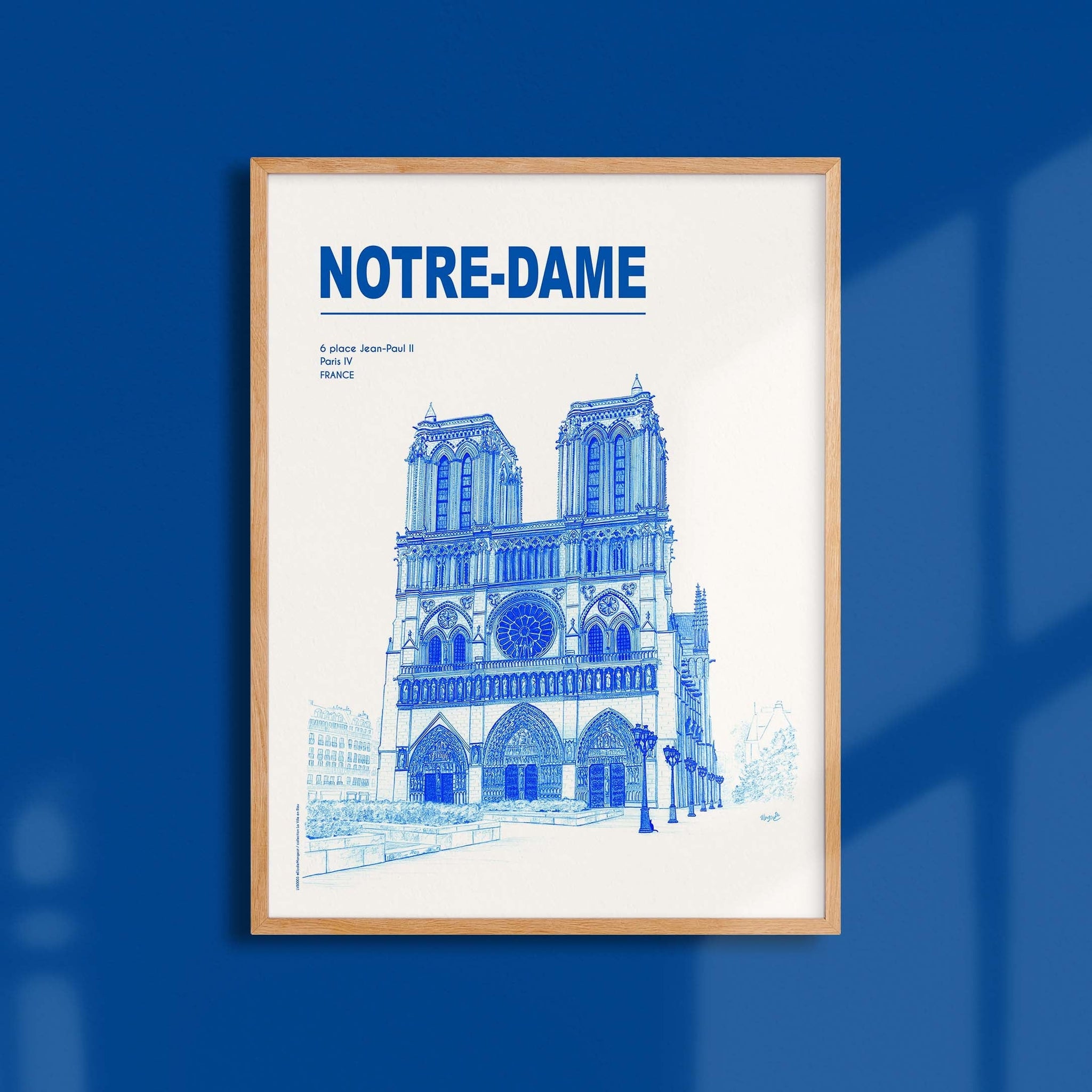 Affiche "Les Imparfaits" La Ville en Bleu - Paris - Notre-Dame