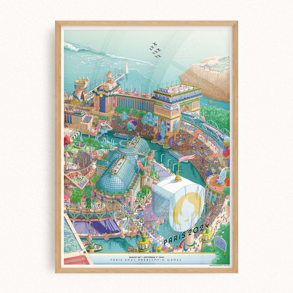 L’affiche officielle des Jeux Olympiques de Paris 2024 - couleur